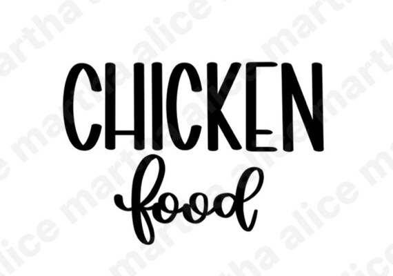 1 Chicken Food Svg Food Label Chick Food Chicken - Etsy