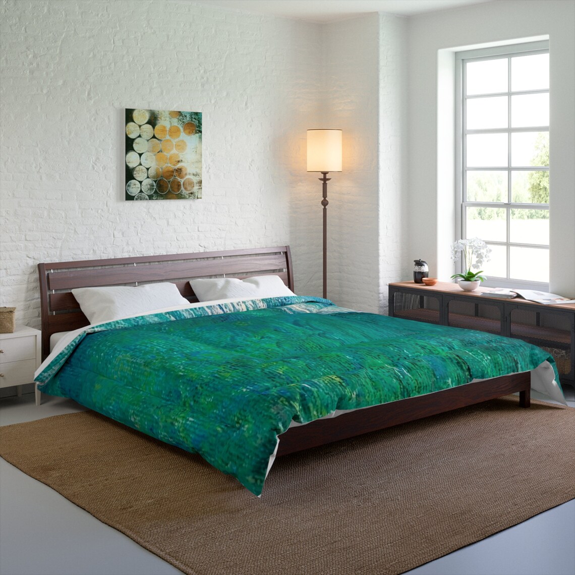 Comforter Aqua Wave Blue Sea Ocean Wave Coast Beach Bedding Comforter ...