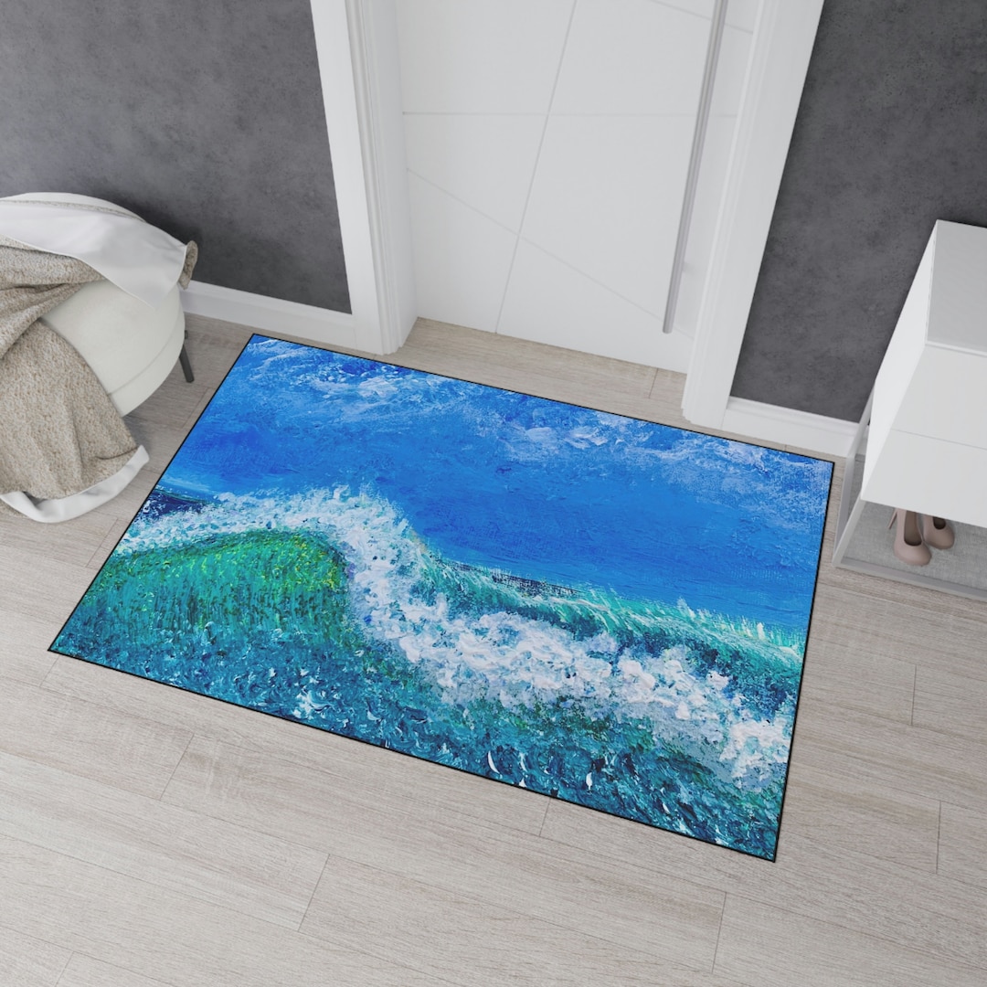 Ocean Waves Heavy Duty Floor Mat Doormat Door Mat - Etsy UK