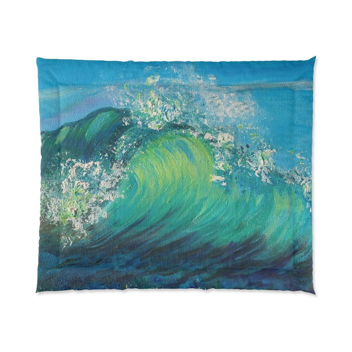 Sunlight Wave Comforter Sunset Wave Ocean Wave Coast Beach Bedding ...