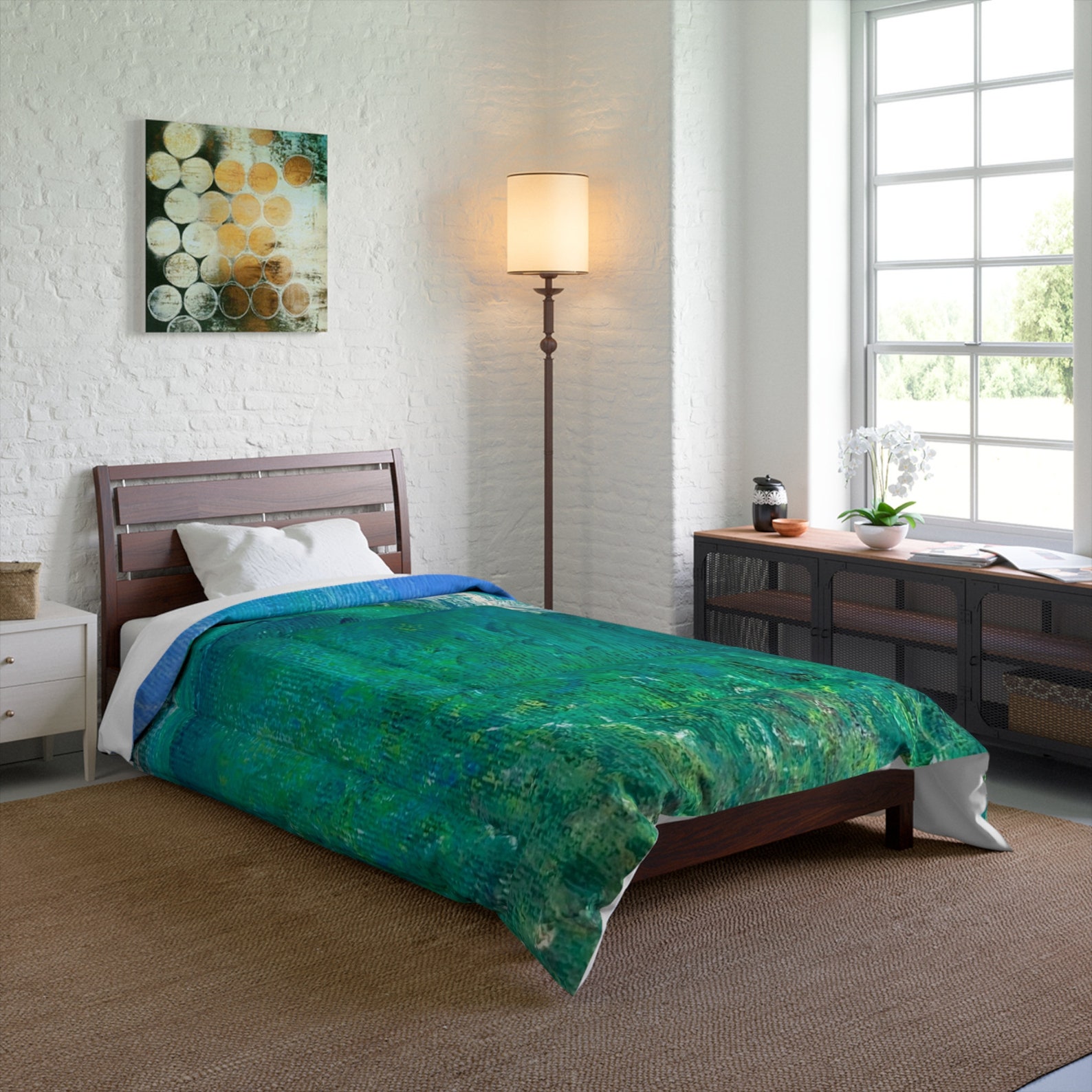 Comforter Aqua Wave Blue Sea Ocean Wave Coast Beach Bedding Comforter ...