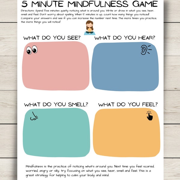 Mindfulness Card Game - Etsy