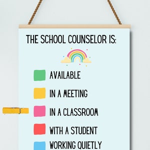 School Counselor Door Sign Digital Print - Etsy