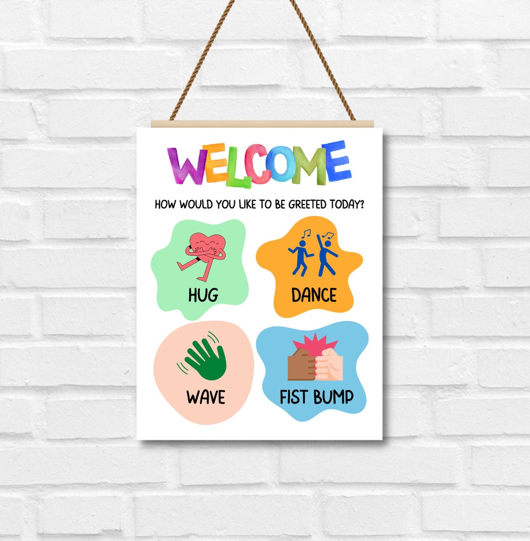 Classroom/office Greeting Sign - Etsy