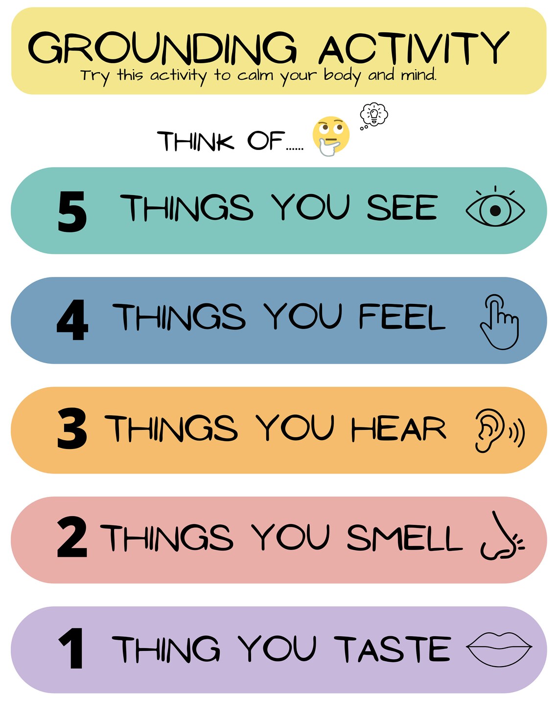 Grounding Activity Visual - Etsy