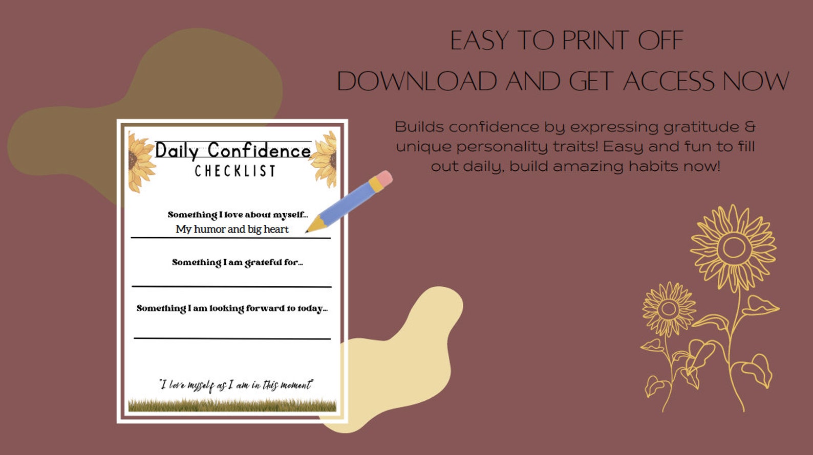 Confidence Checklist, Build Confidence, Confidence Template, Kids ...