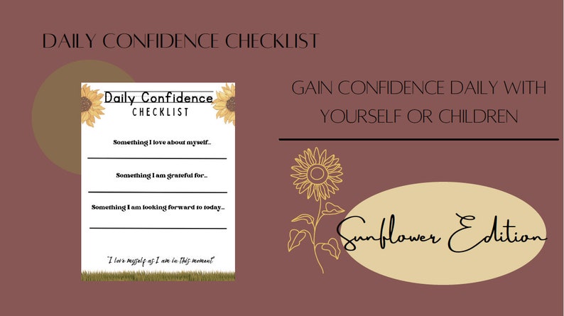 Confidence Checklist, Build Confidence, Confidence Template, Kids ...