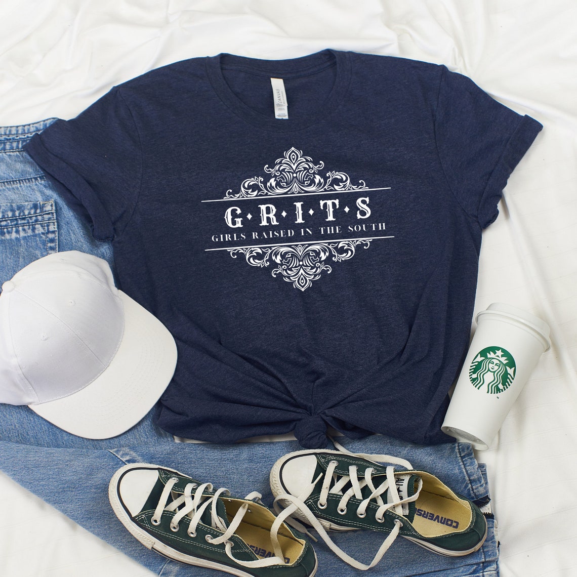 GRITS Girls Raised in the South T Shirt, Acronym Shirt, Fun Girly Shirt ...