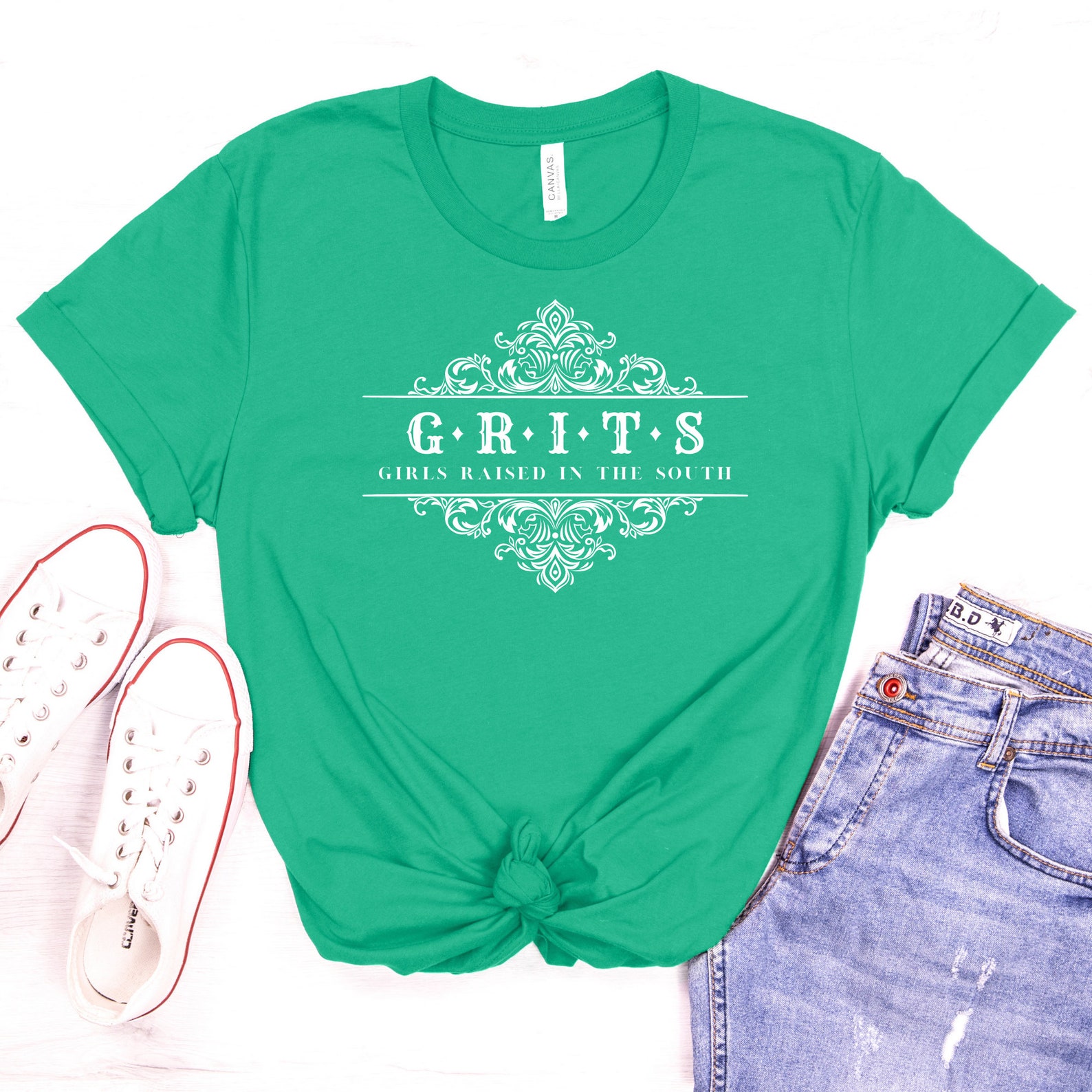 GRITS Girls Raised in the South T Shirt, Acronym Shirt, Fun Girly Shirt ...