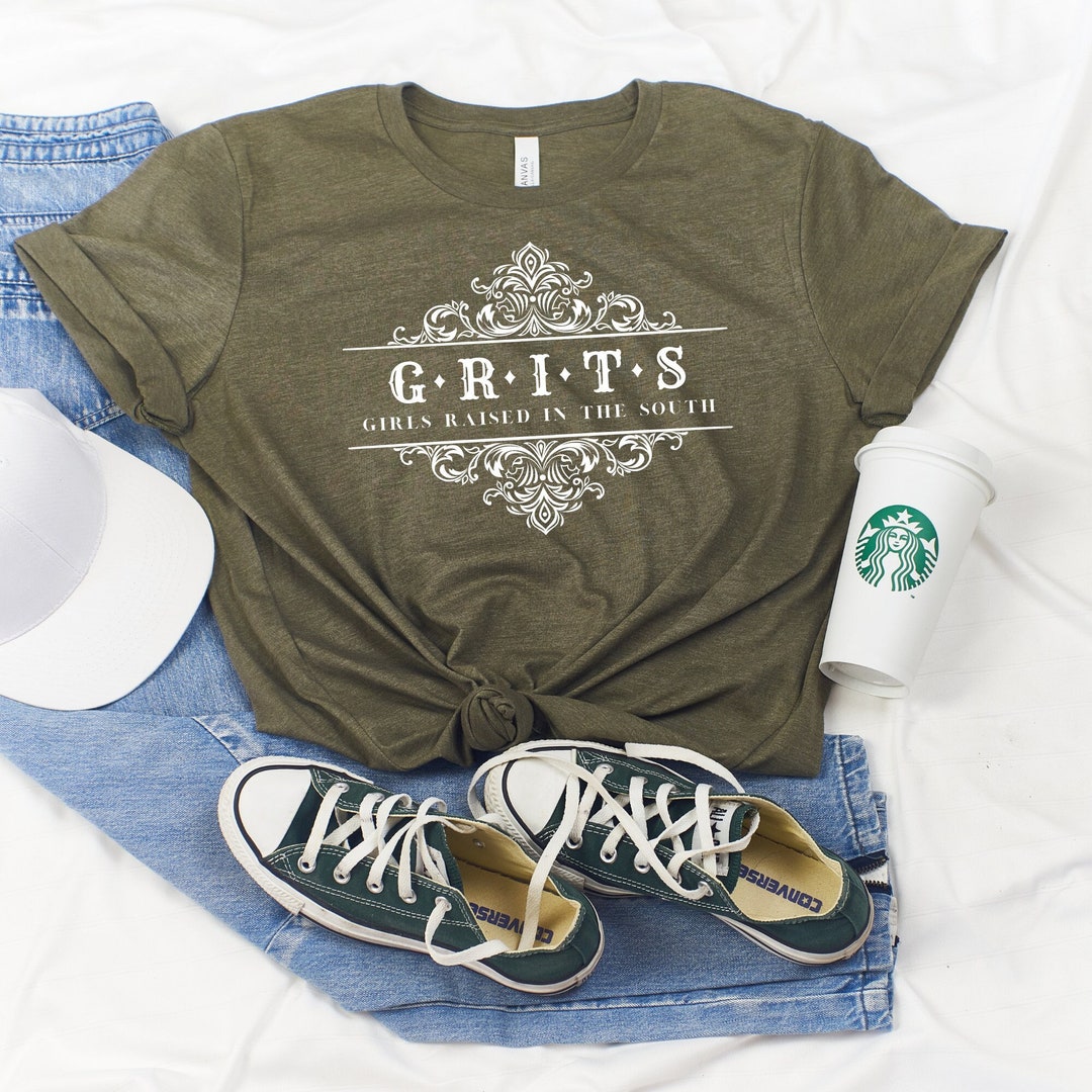 GRITS Girls Raised in the South T Shirt, Acronym Shirt, Fun Girly Shirt ...
