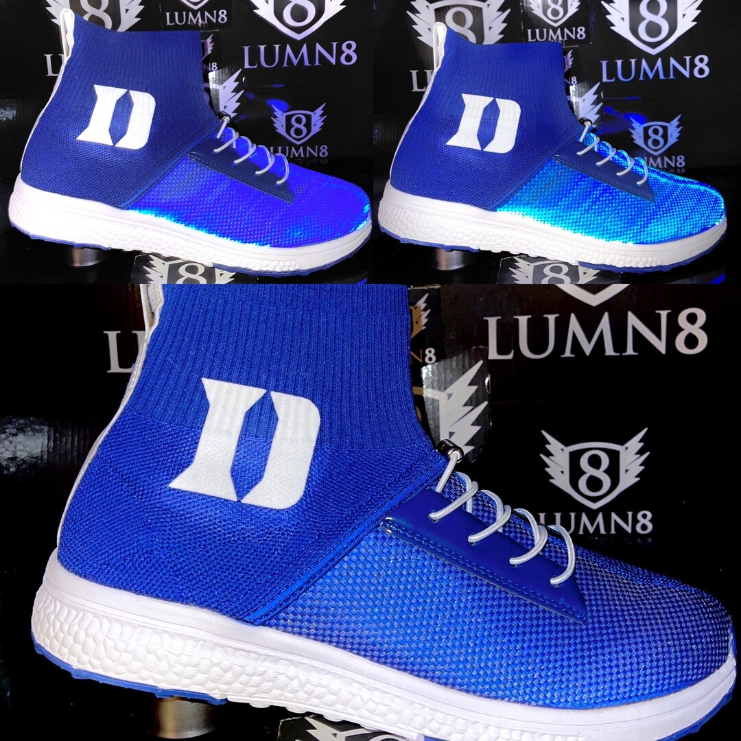 Duke Blue Devil Custom Light up Shoes for Adults & Kids. New - Etsy