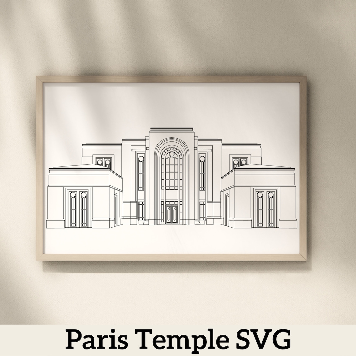 Paris, France LDS Temple | Digital Download | SVG File | PNG File ...