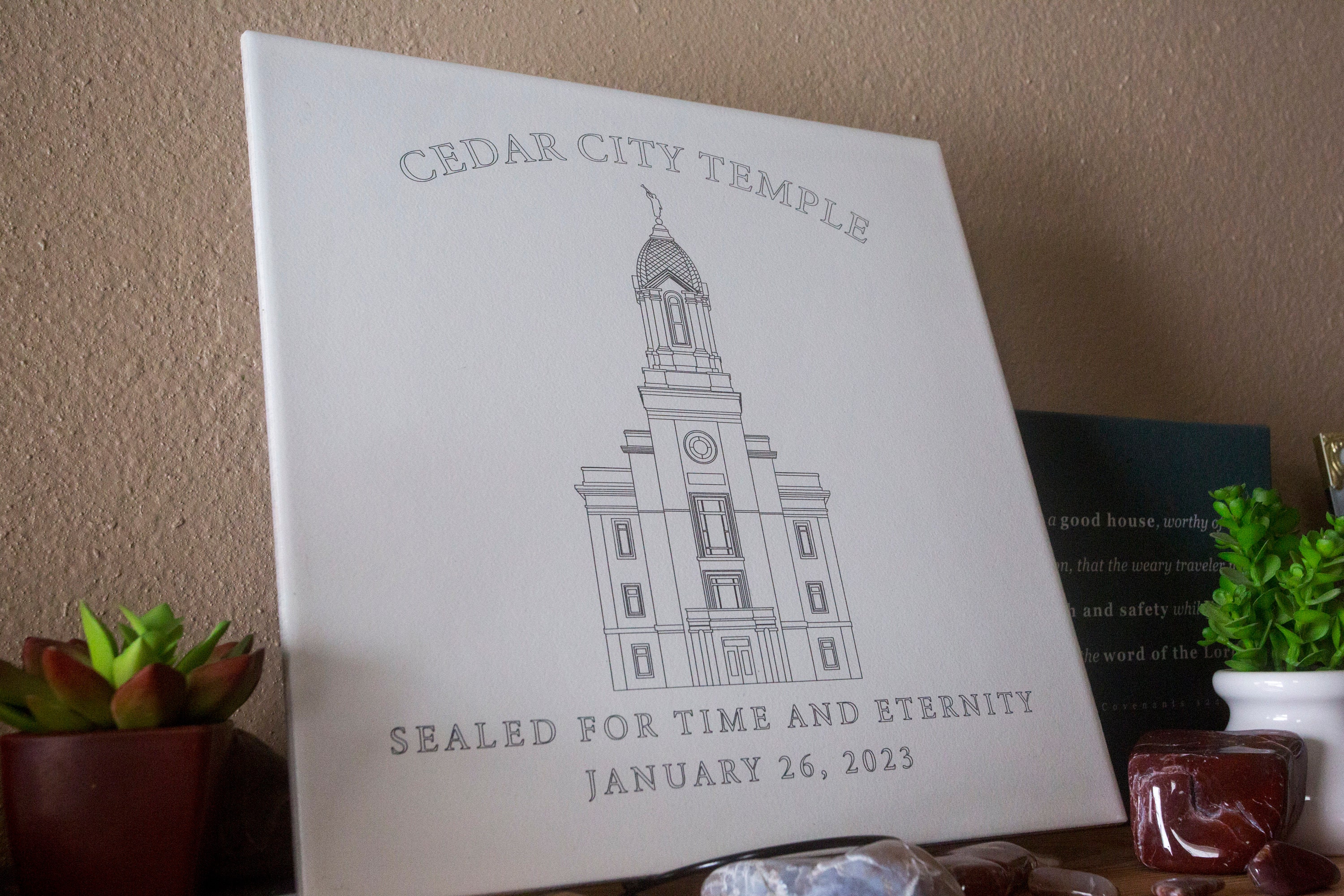 Personalized Choose Your Temple Tile Custom LDS Temple Tile LDS Gift ...