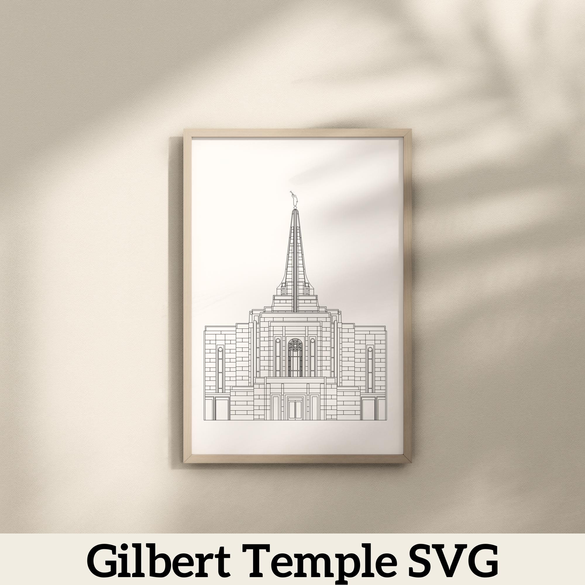 Gilbert Arizona LDS Temple | Digital Download | SVG File | PNG File ...