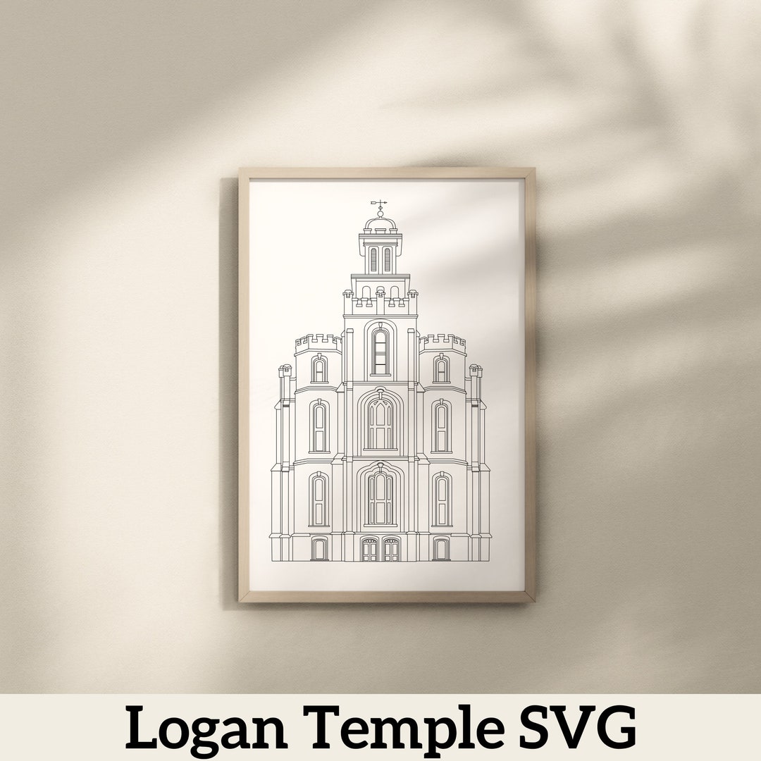 Logan Utah LDS Temple | Digital Download | SVG File | PNG File | Vector ...