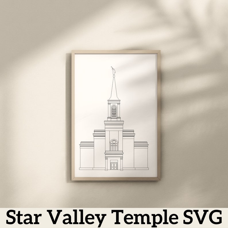 Star Valley, Wyoming LDS Temple | Digital Download | SVG File | PNG ...