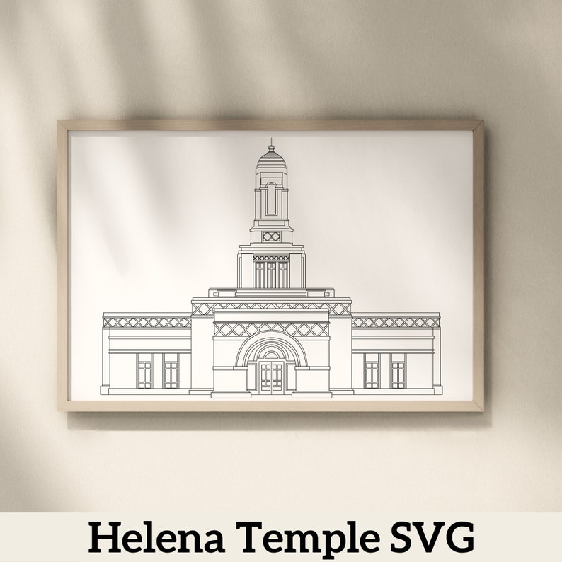 Helena, Montana LDS Temple | Digital Download | SVG File | PNG File ...