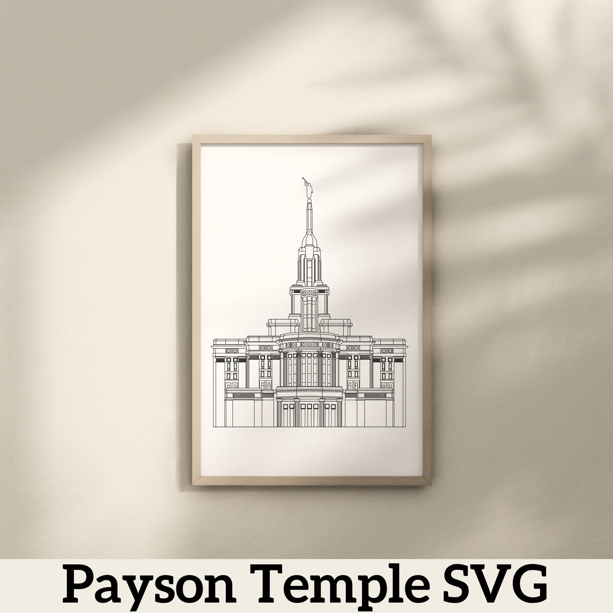 Payson Utah LDS Temple | Digital Download | SVG File | PNG File ...