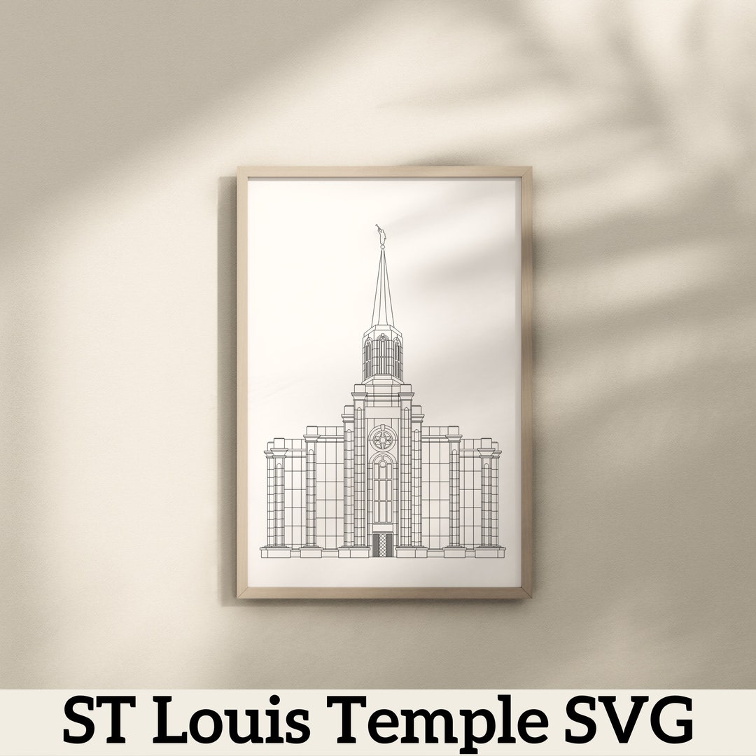 St Louis, Missouri LDS Temple | Digital Download | SVG File | PNG File ...