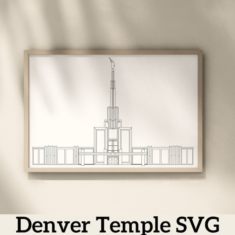 Denver, Colorado LDS Temple | Digital Download | SVG File | PNG File ...