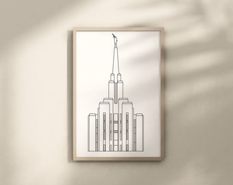 LDS Oquirrh Mountain Temple SVG - Etsy