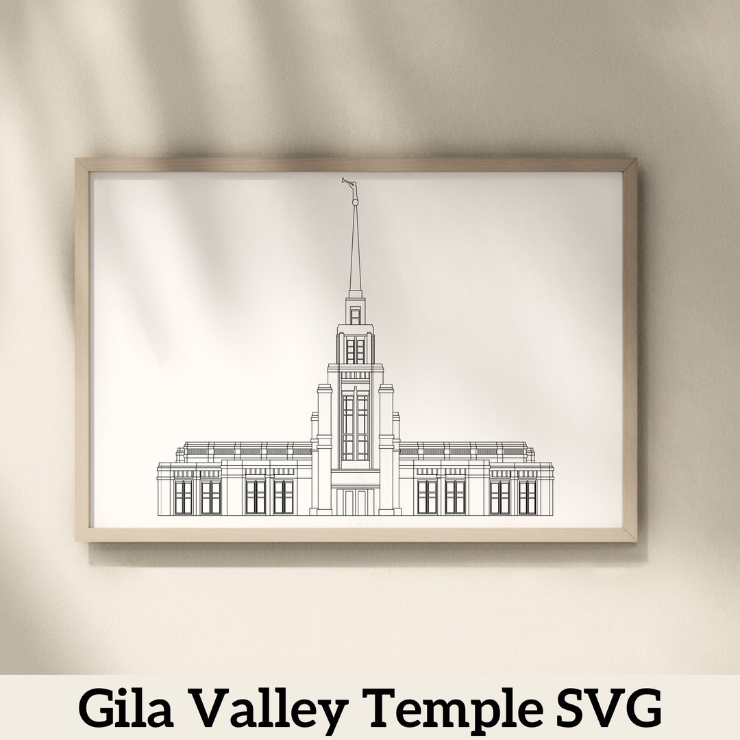 Gila Valley Arizona LDS Temple | Digital Download | SVG File | PNG File ...