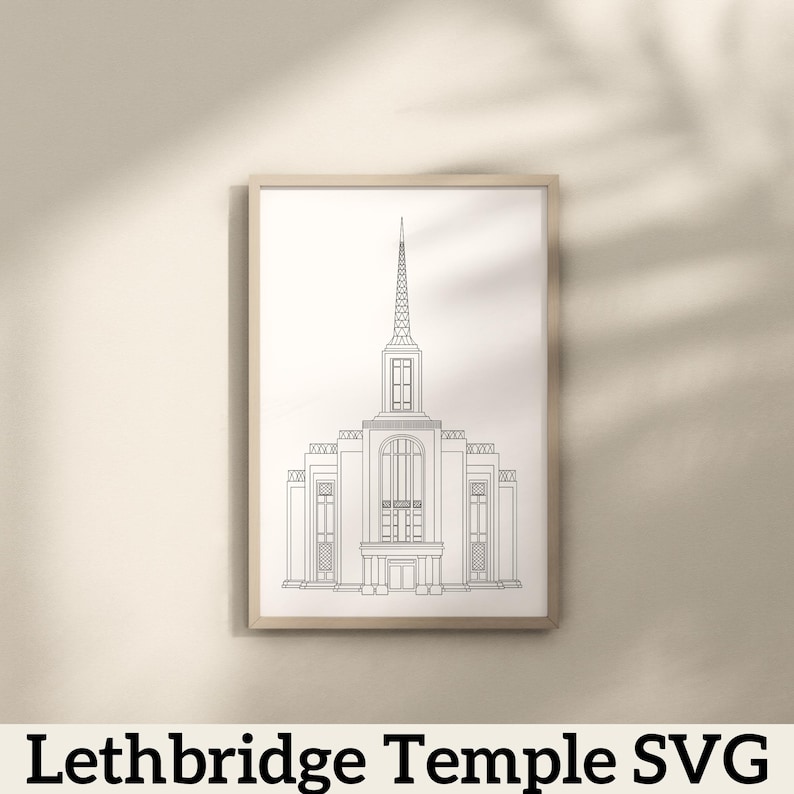 Lethbridge Alberta LDS Temple | Digital Download | SVG File | PNG File ...