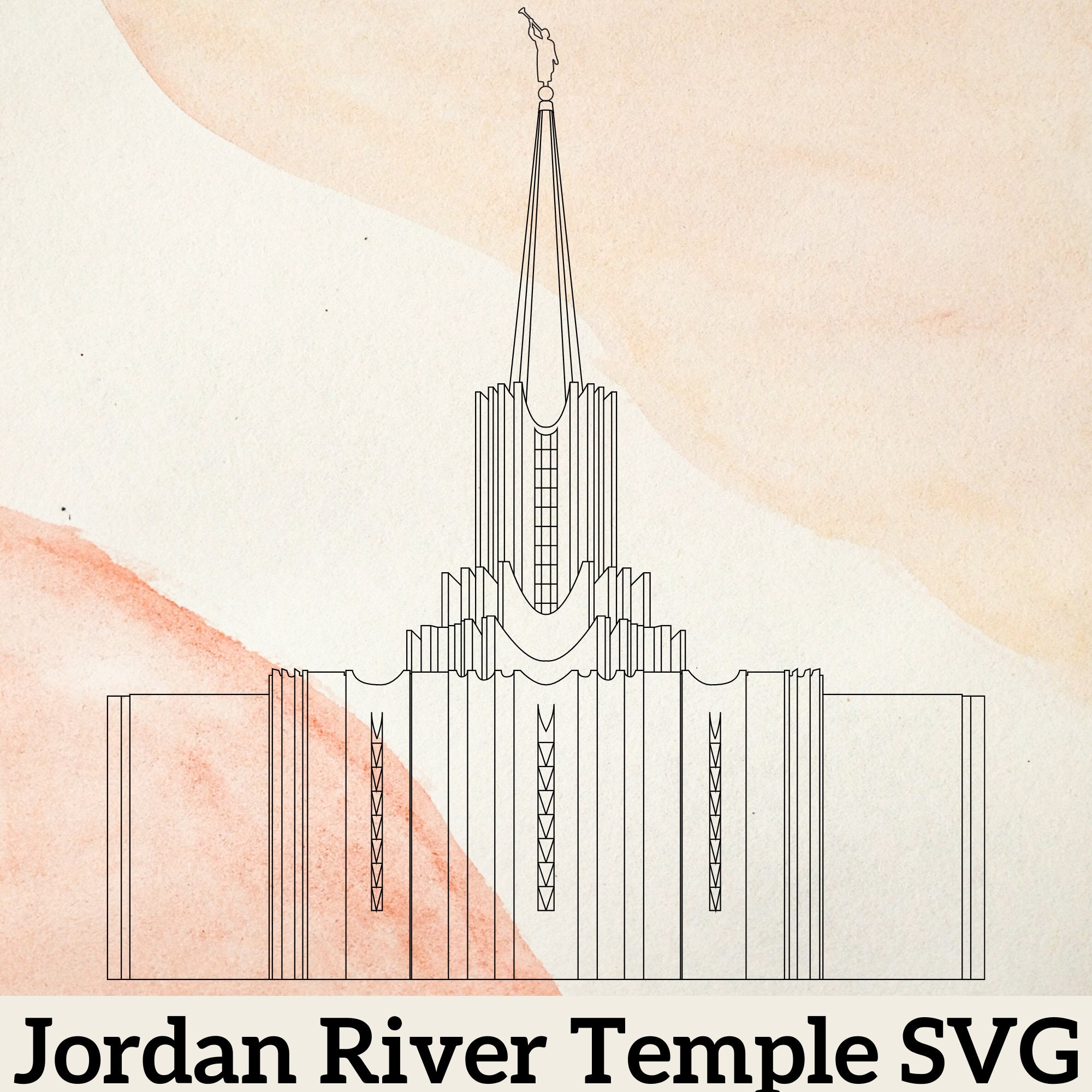Jordan River Utah LDS Temple Digital Download SVG File - Etsy