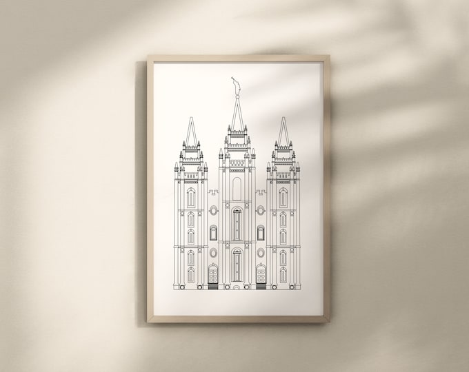 LDS Temple Vector Set, USA Temples, United States Temples, Includes .ai ...