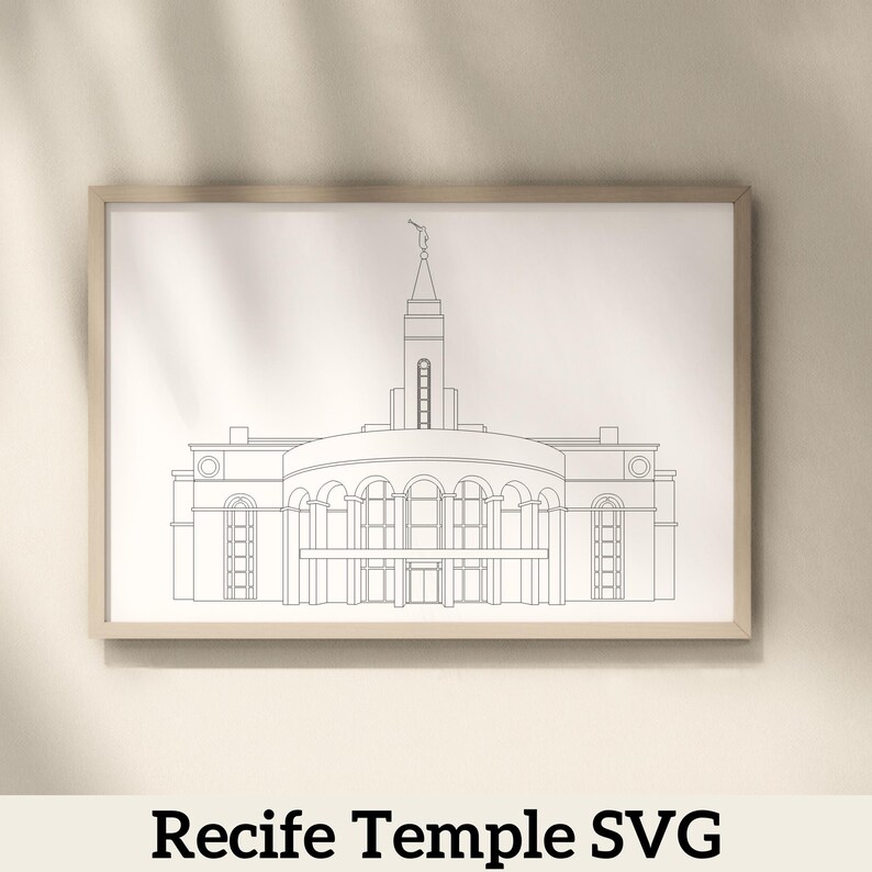Recife Brazil LDS Temple | Digital Download | SVG File | PNG File ...