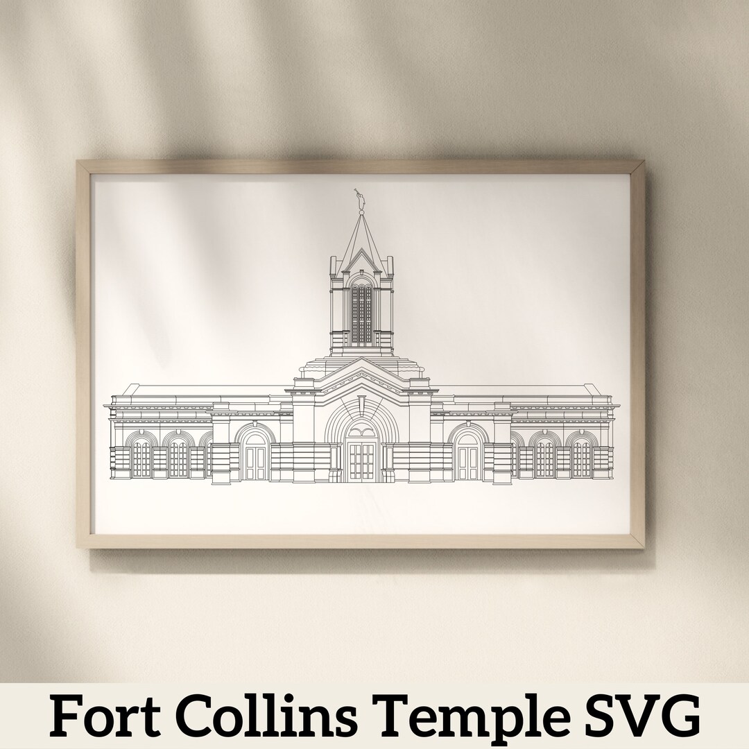 Fort Collins, Colorado LDS Temple | Digital Download | SVG File | PNG ...
