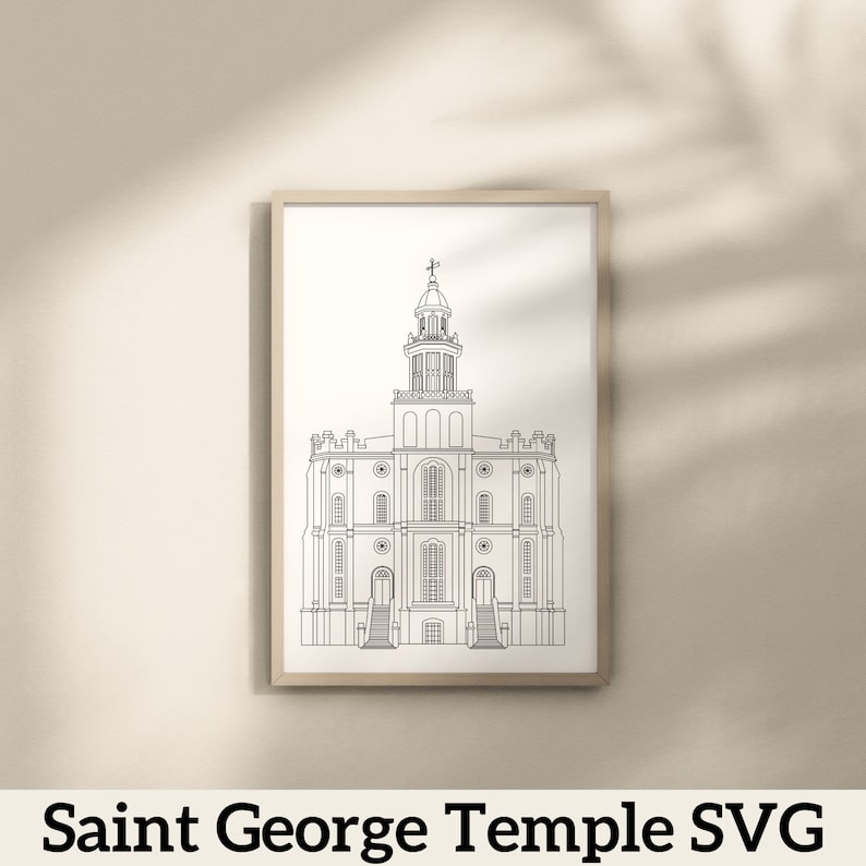 Saint George Utah LDS Temple | Digital Download | SVG File | PNG File ...