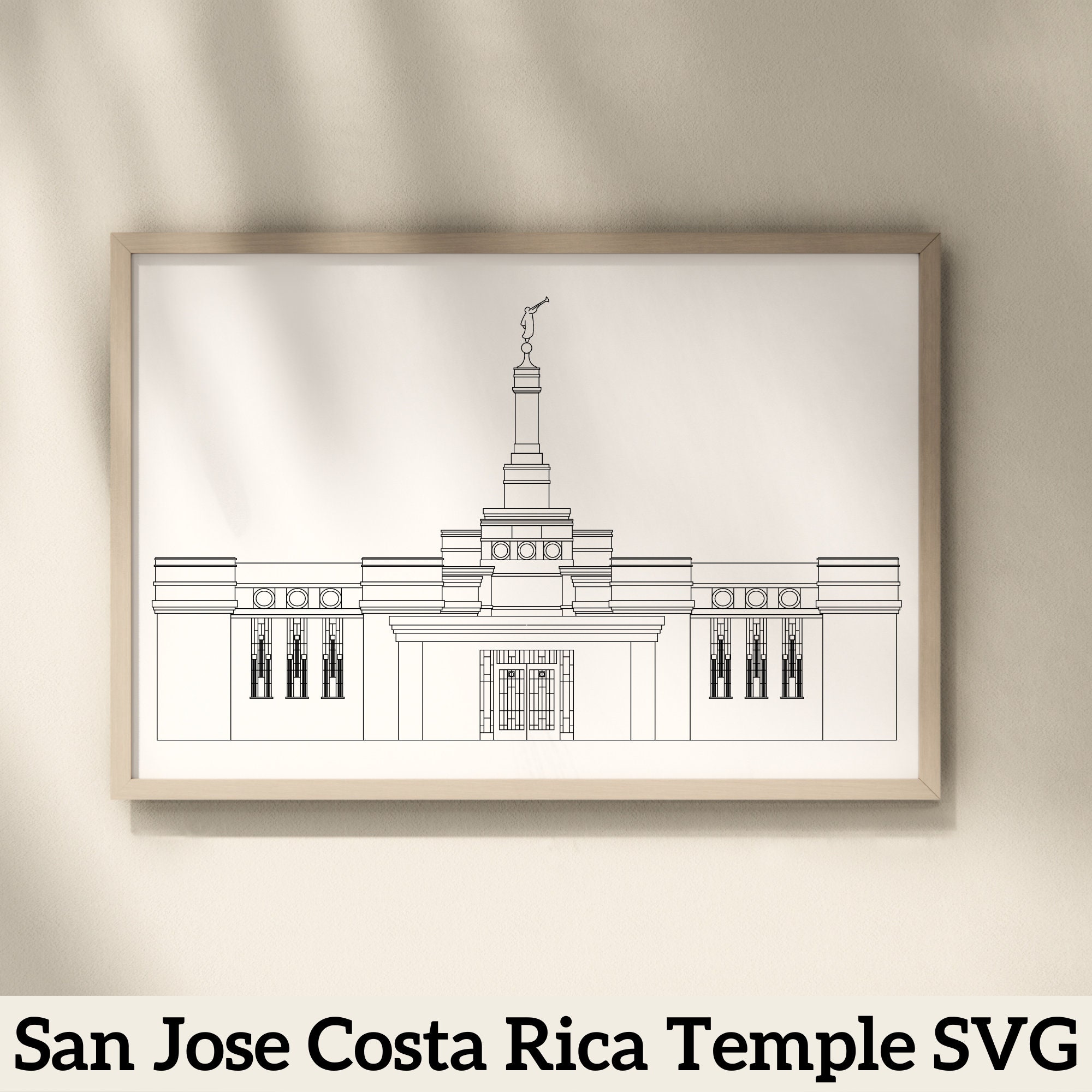 San Jose Costa Rica LDS Temple | Digital Download | SVG File | PNG File ...