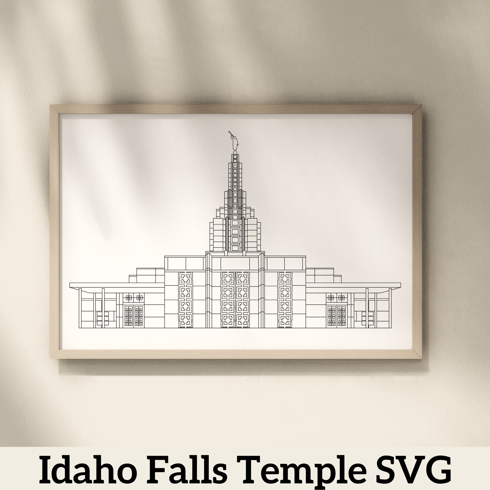 Idaho Falls Idaho LDS Temple | Digital Download | SVG File | PNG File ...