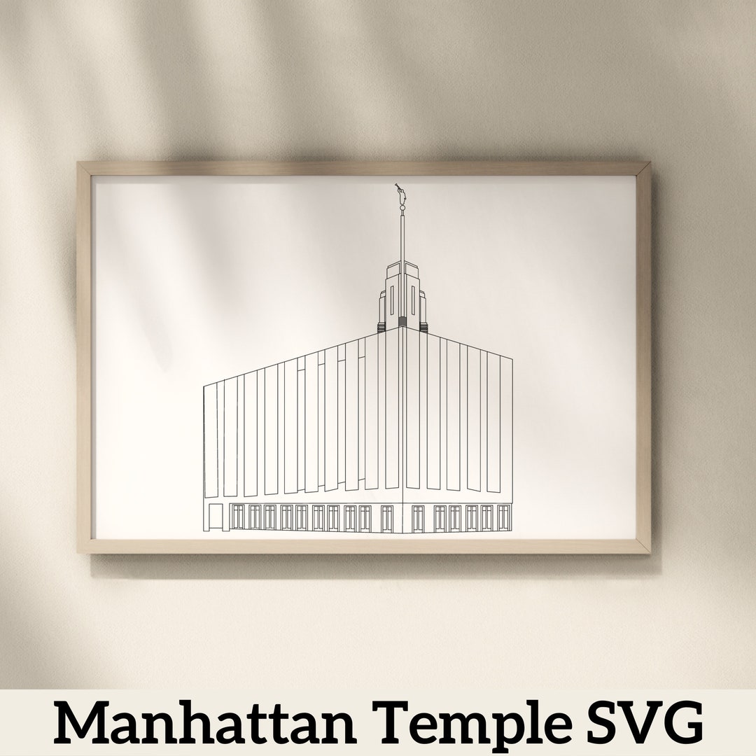 Manhattan, New York LDS Temple | Digital Download | SVG File | PNG File ...
