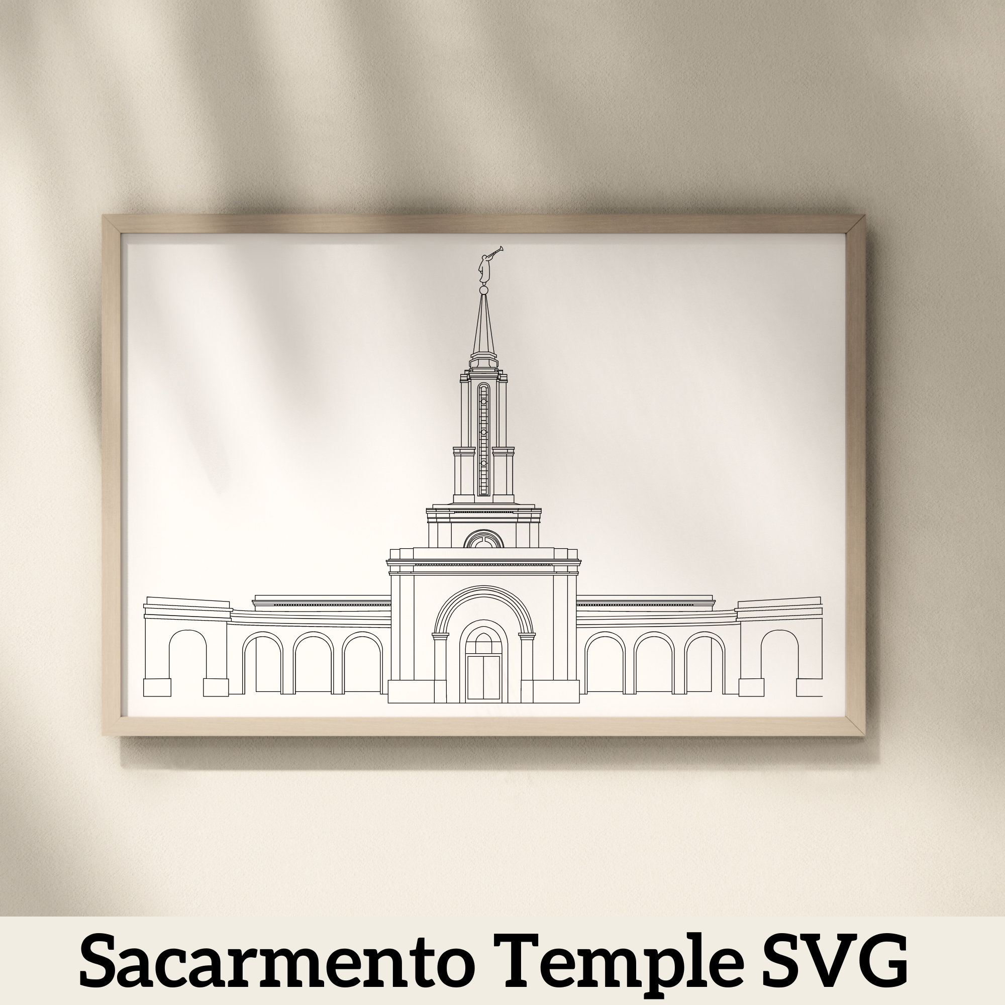 Sacramento California LDS Temple | Digital Download | SVG File | PNG ...
