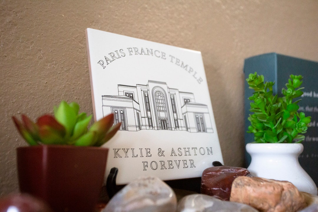 Personalized Paris France LDS Temple | LDS Gift | LDS Baptism Gift ...