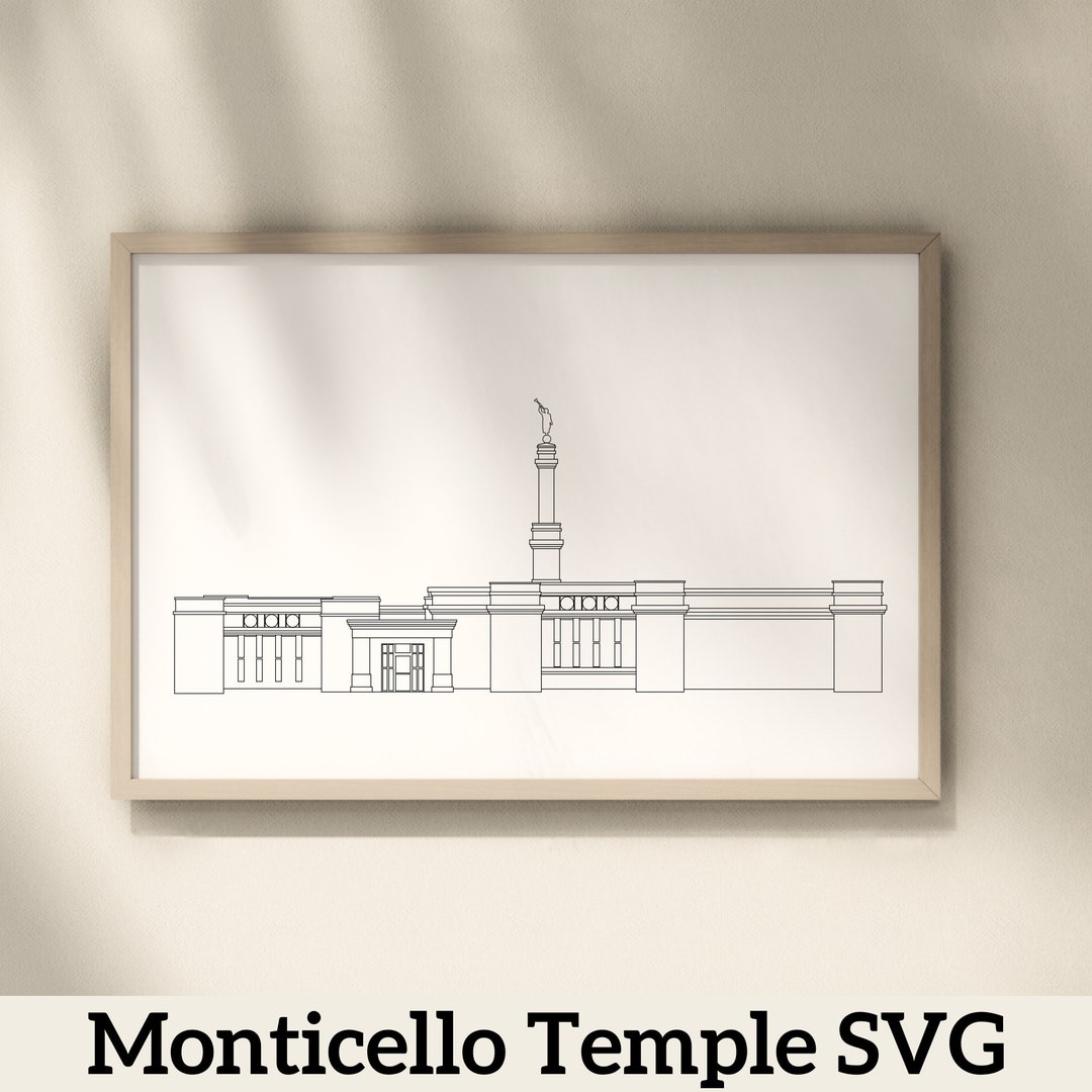 Monticello Utah LDS Temple | Digital Download | SVG File | PNG File ...