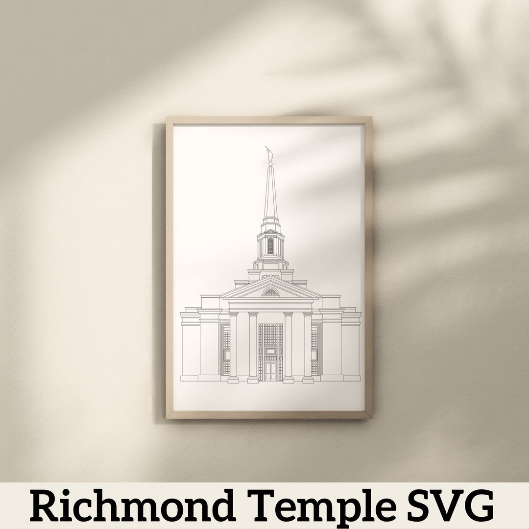 Richmond, Virginia LDS Temple | Digital Download | SVG File | PNG File ...