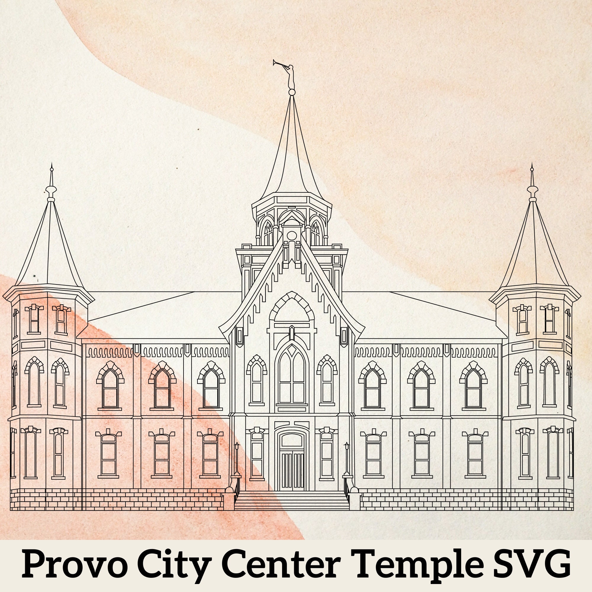 Provo City Center Utah LDS Temple Digital Download SVG - Etsy