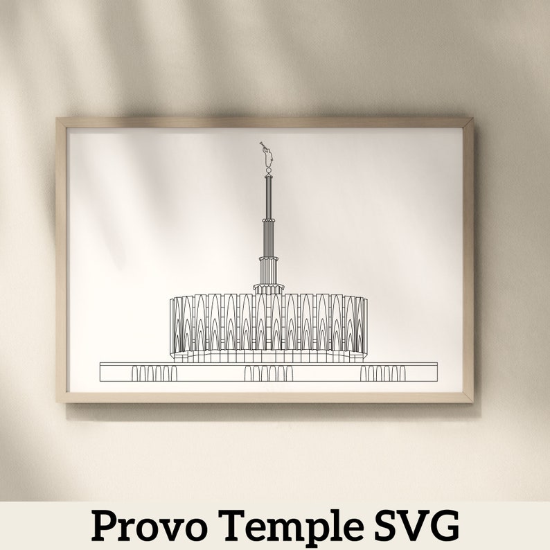 Provo Utah LDS Temple | Digital Download | SVG File | PNG File | Vector ...