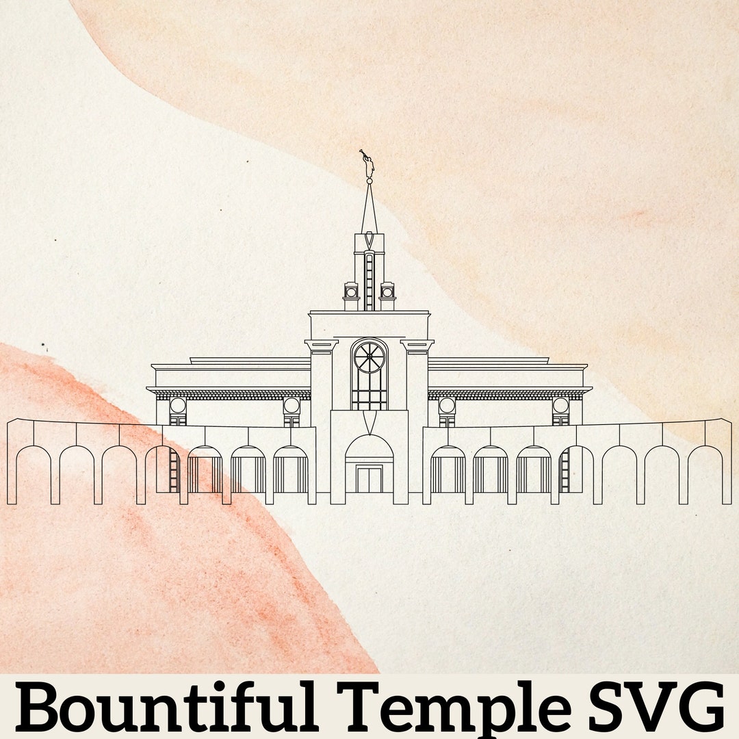Bountiful Utah LDS Temple Digital Download SVG File PNG - Etsy