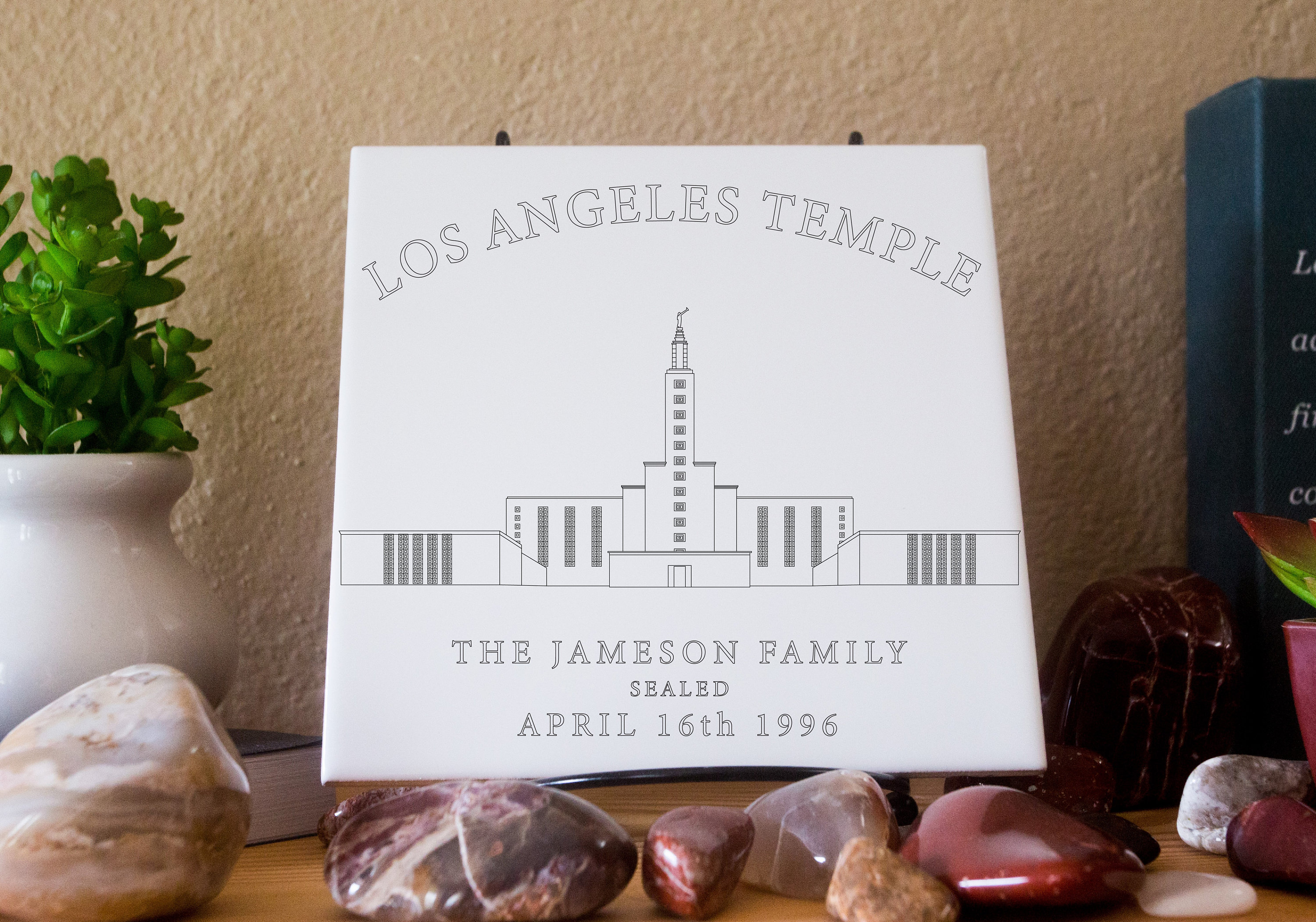Personalized Los Angeles California LDS Temple | LDS Gift | LDS Baptism ...