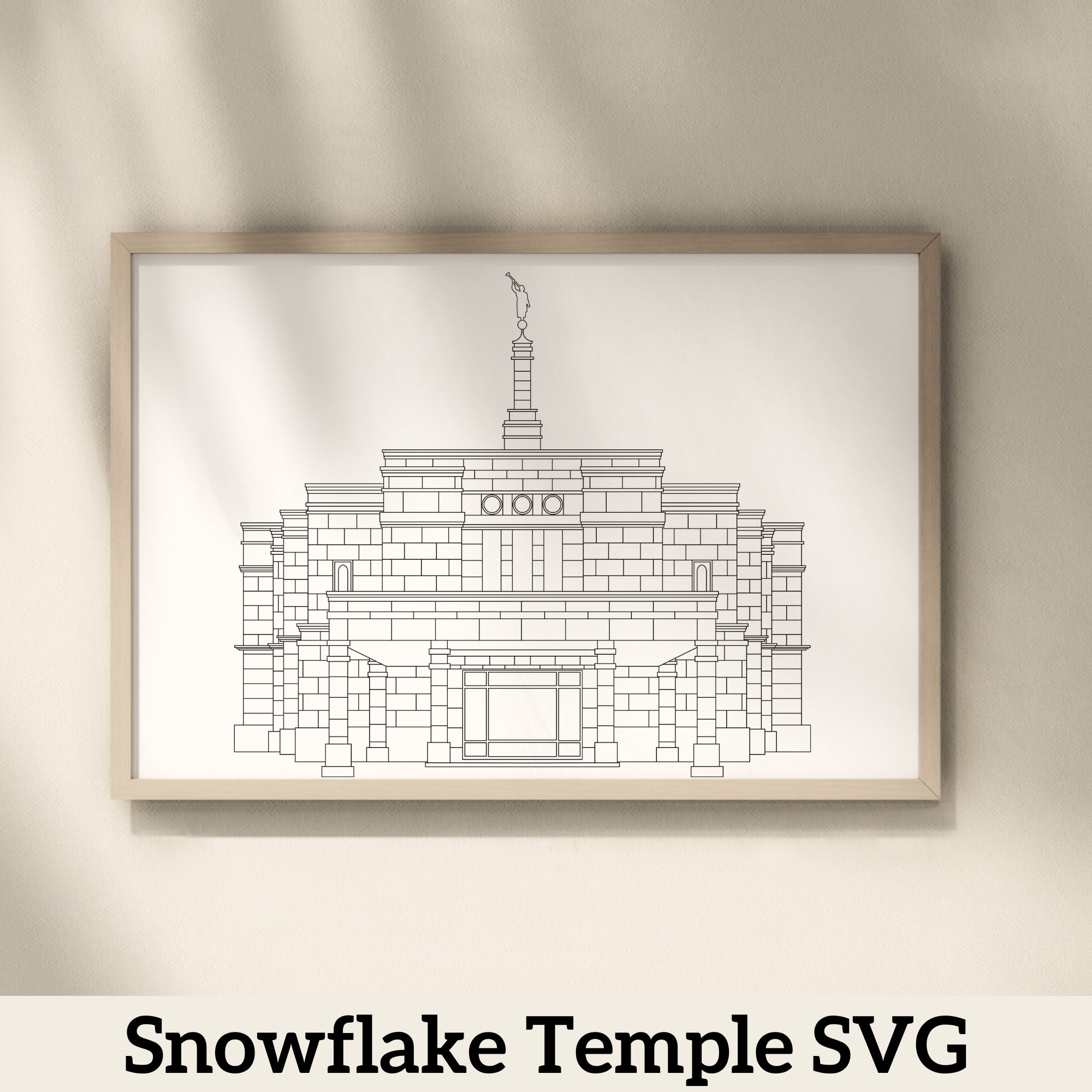 Snowflake Arizona LDS Temple | Digital Download | SVG File | PNG File ...