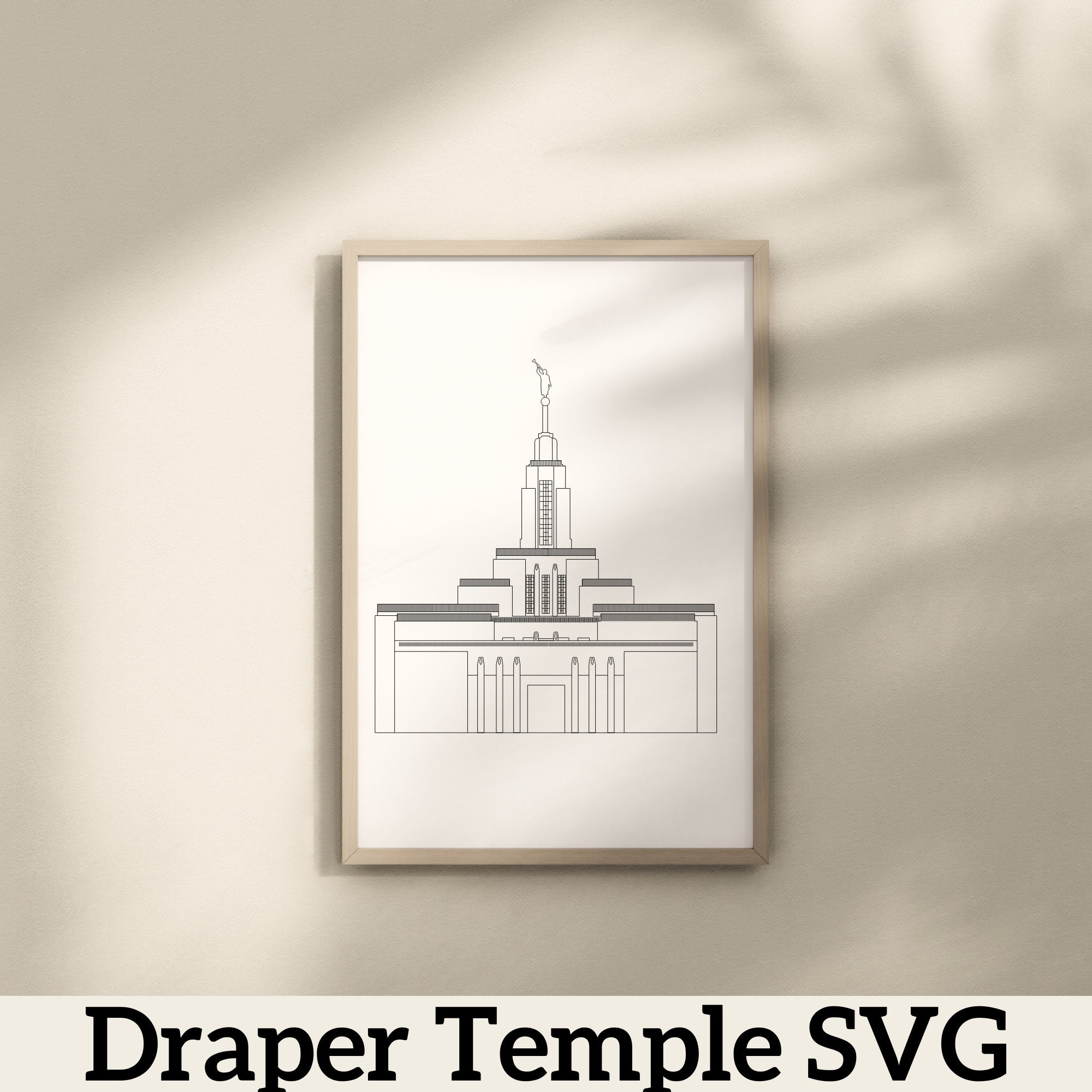 Draper Utah LDS Temple | Digital Download | SVG File | PNG File ...