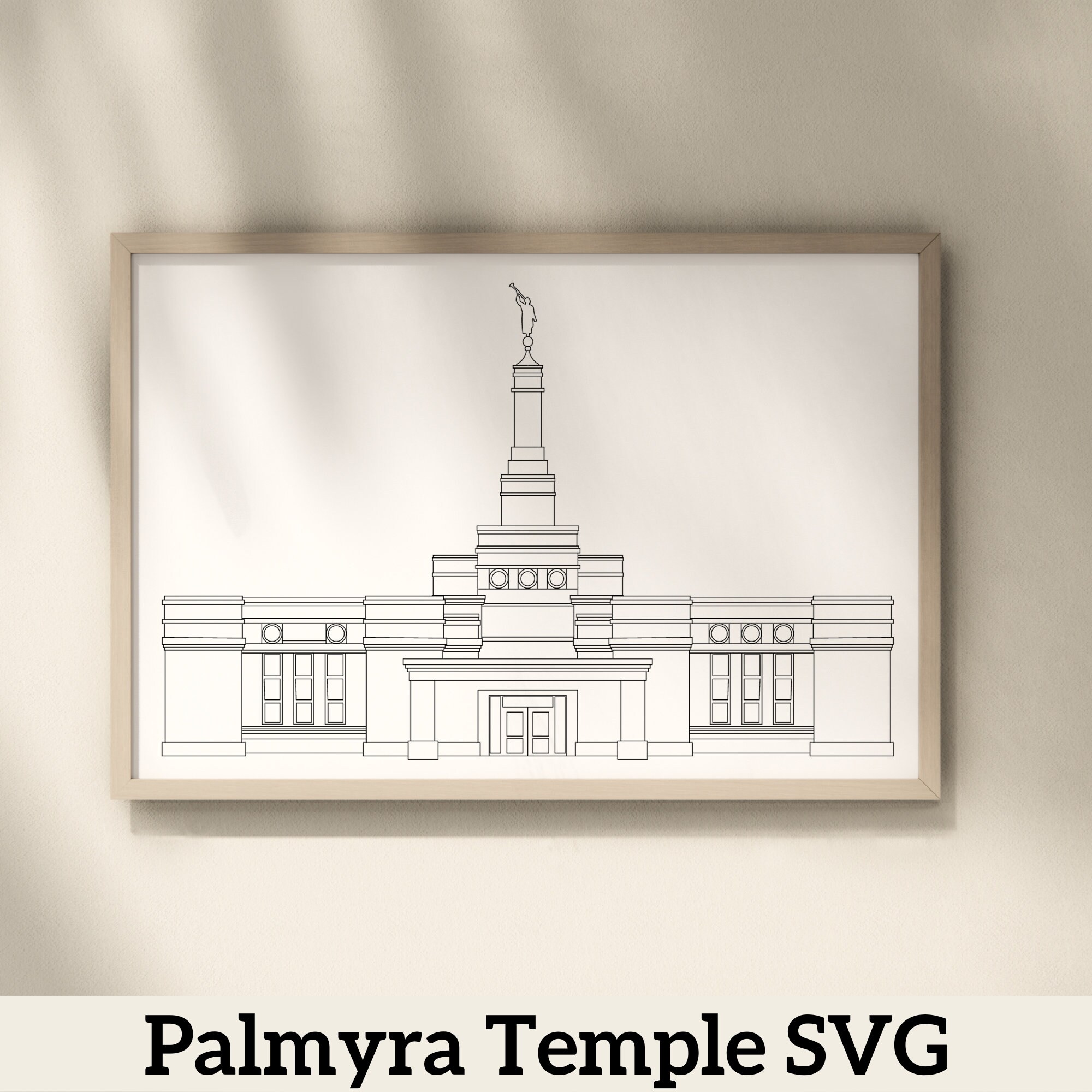 Palmyra, New York LDS Temple | Digital Download | SVG File | PNG File ...