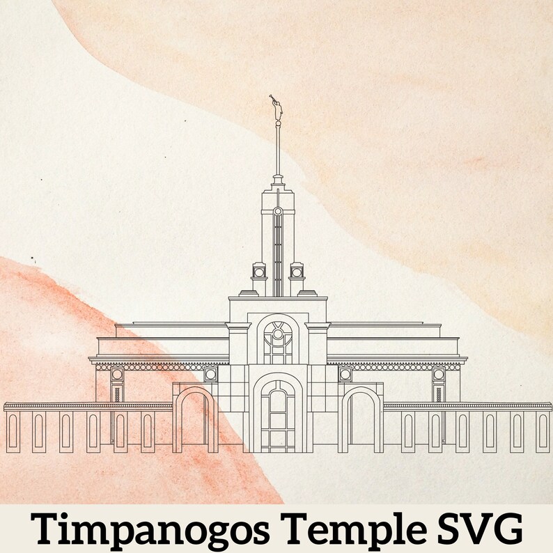 Timpanogos Utah LDS Temple Digital Download SVG File PNG - Etsy