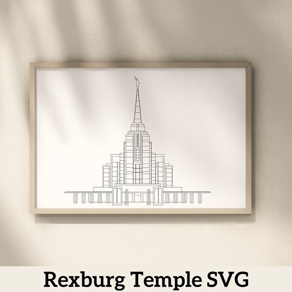 Rexburg Lds Temple Print - Etsy