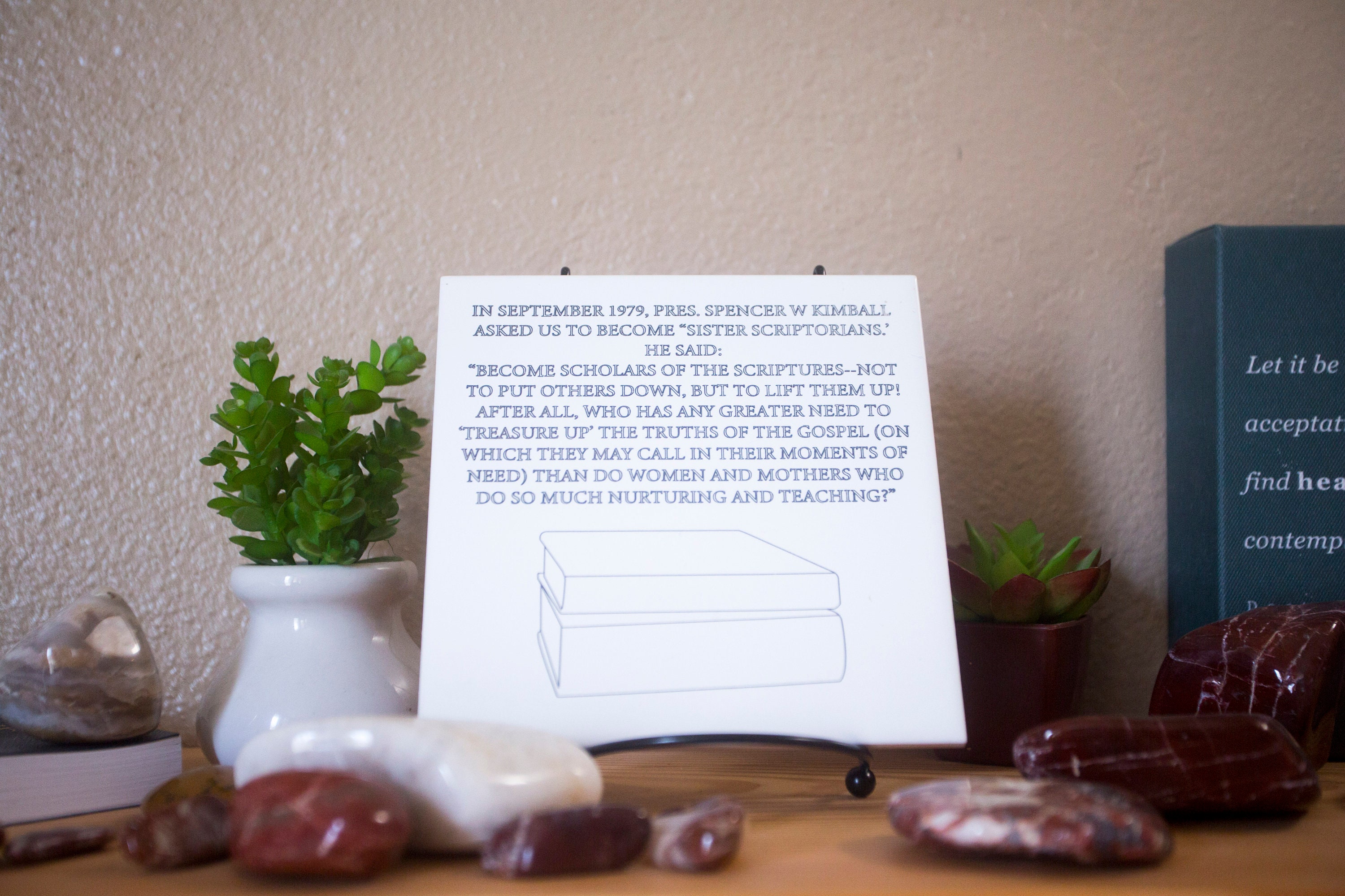 Personalized Scripture Tile Ceramic Tile LDS Gift LDS Baptism Gift LDS ...