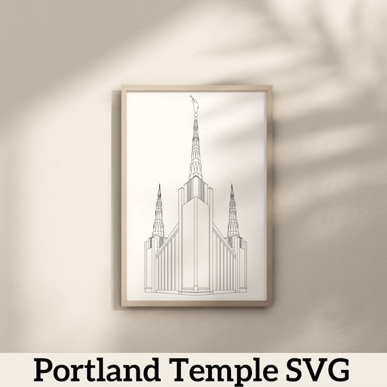 Portland, Oregon LDS Temple | Digital Download | SVG File | PNG File ...